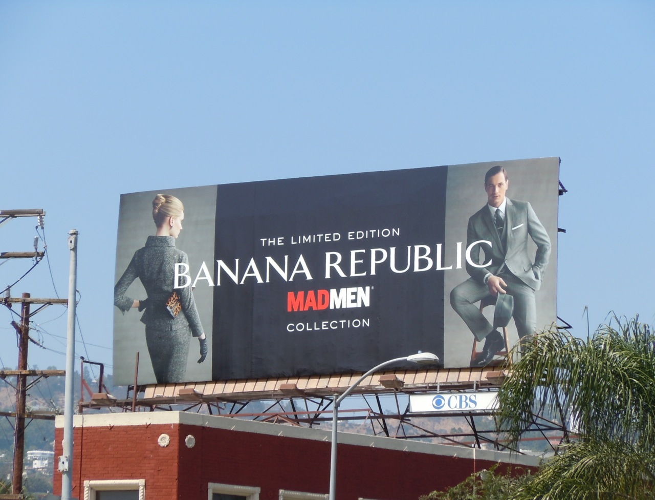 BONUS DAY: Banana Republic Mad Men Collection billboards... | Road ...
