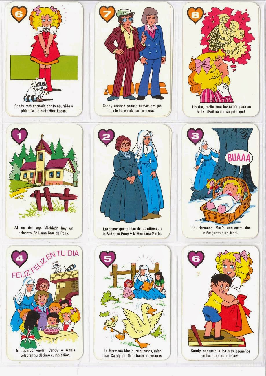 Barajas y Naipes: El juego de Candy Candy 1986