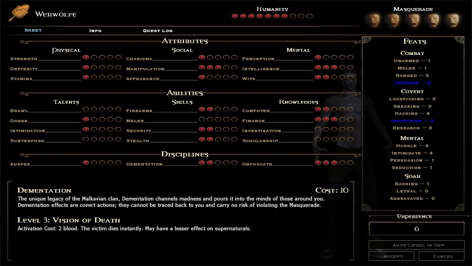 Wolfe's Den: V:tM - Bloodlines ! Skill Books