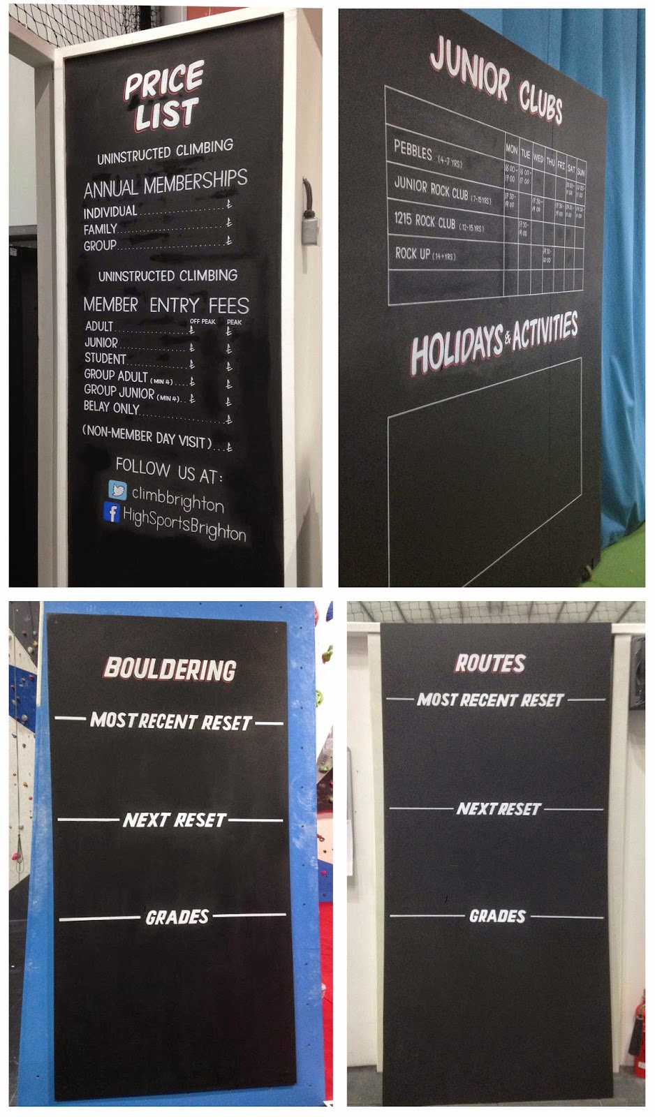 Blackboard Chalkboard by Ollie Stone: Blackboard design for High Sports ...