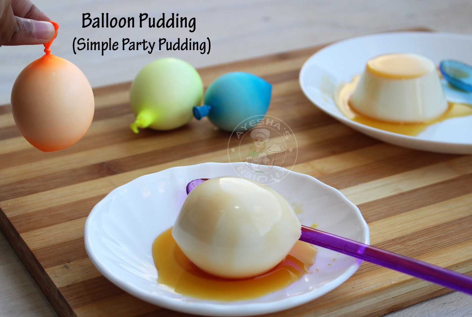BALLOON PUDDING / EASY VARIETY PUDDING - MILK PUDDING IN 5 MINUTES