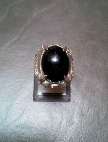 Karya Babah Antik: Batu Badar Besi Hijau Lumut / Kristal