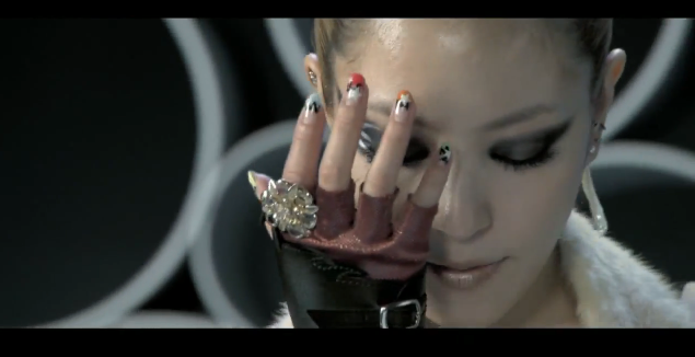 peachbubbly: Kpop Nails: BoA's Starry French Nails