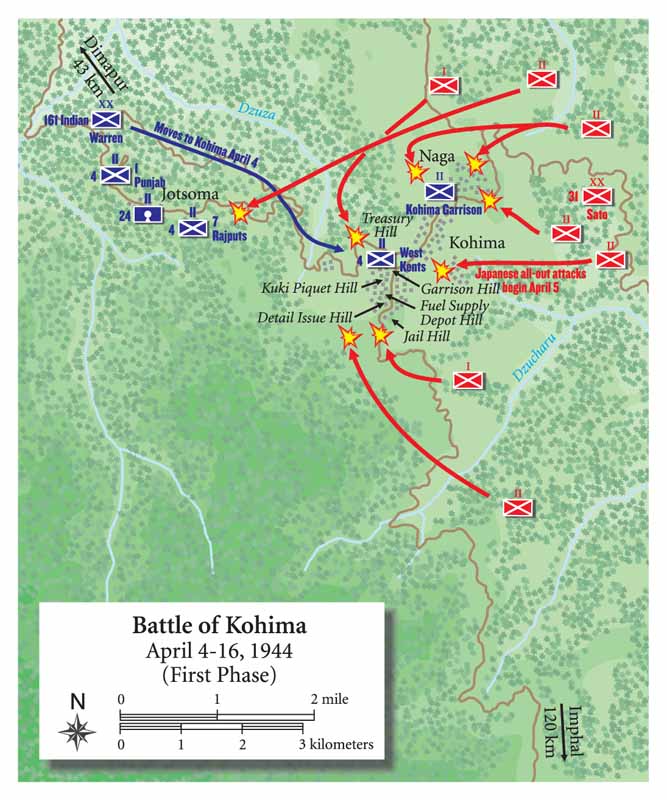 matall fig: Bataille de Kohima, Birmanie 1944