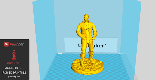 Gordon Freeman 3D Models with Crowbar and Gravity gun | 3D Models by ...