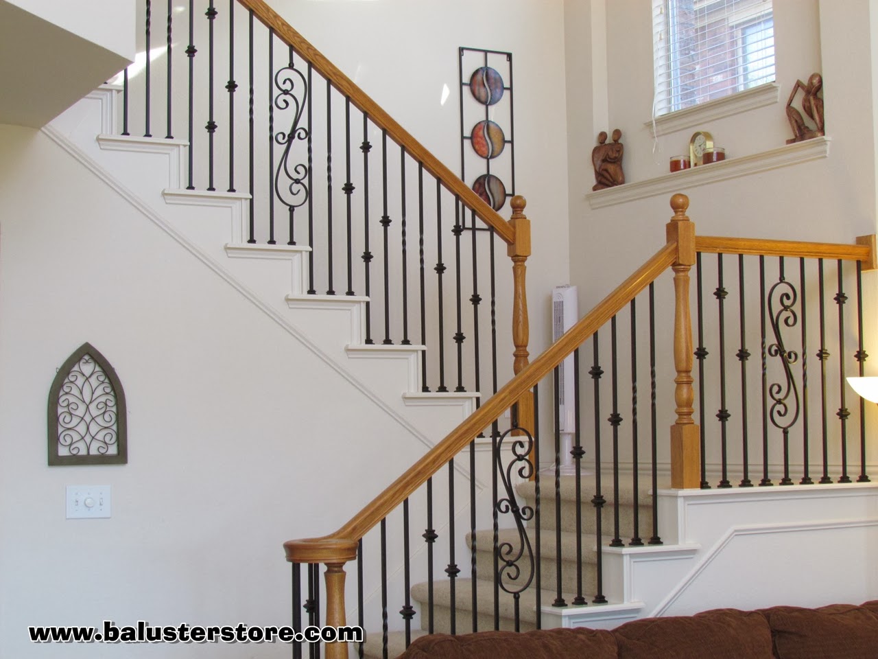 High quality powder coated iron balusters