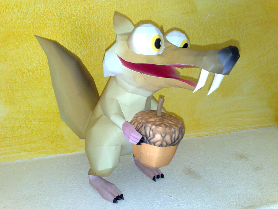 Ice Age Scrat Papercraft | Papercraft Paradise | PaperCrafts | Paper ...