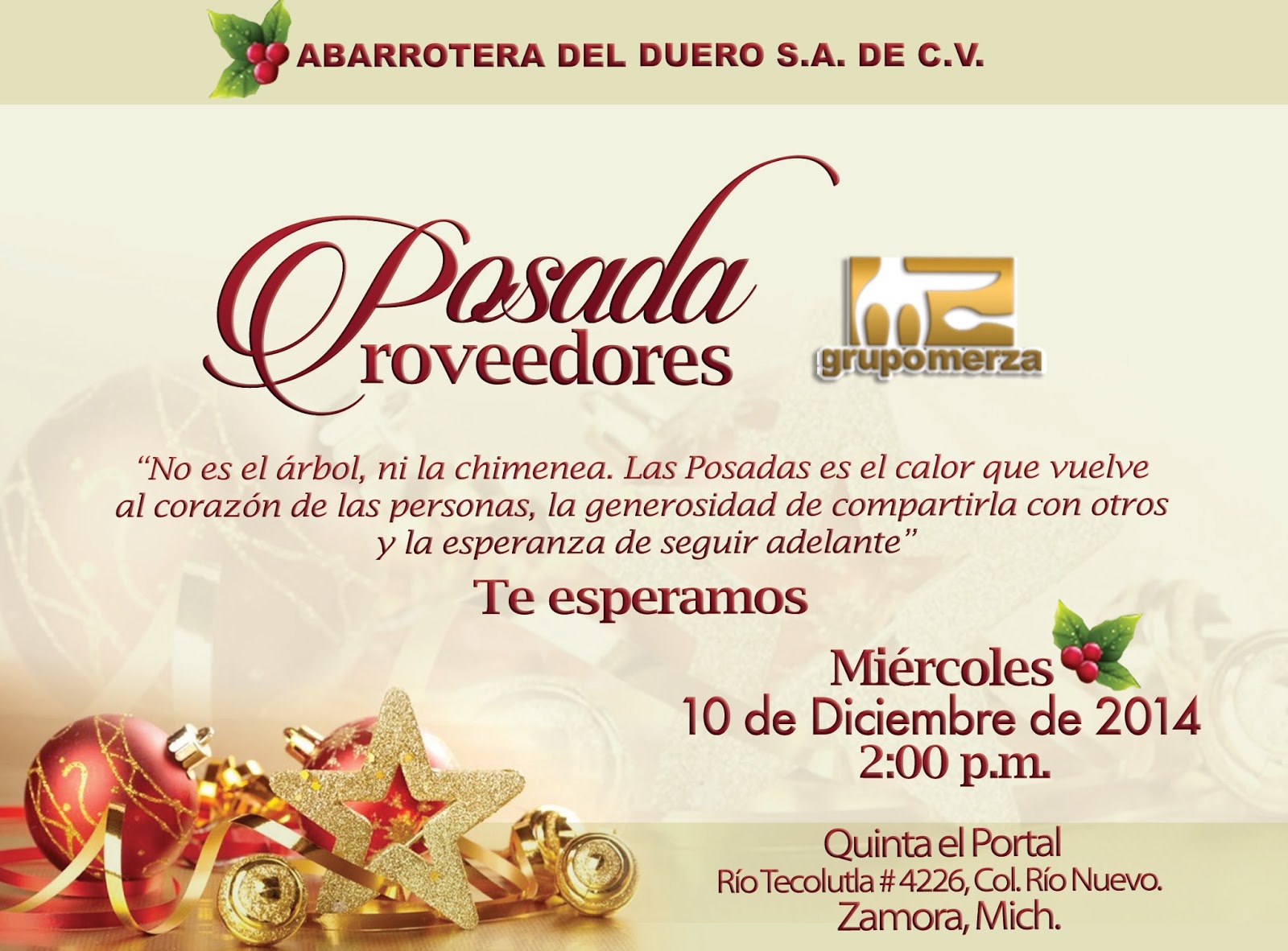Ejemplos Invitacion Formal Para Una Posada