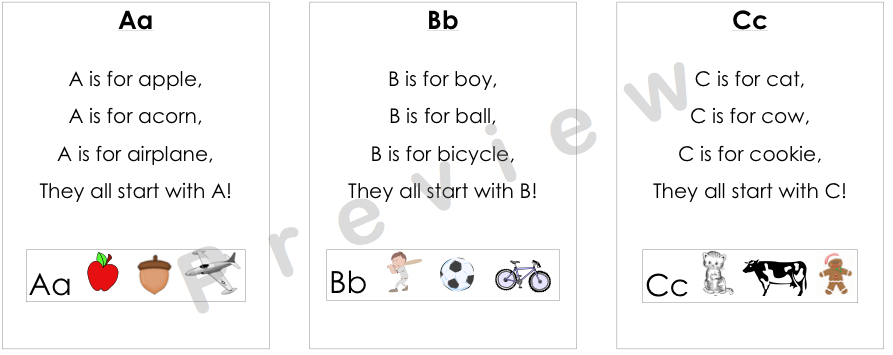 Mrs. McDonald's Busy Classroom: Alphabet Poetry Book