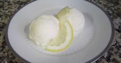 Helado de limón casero