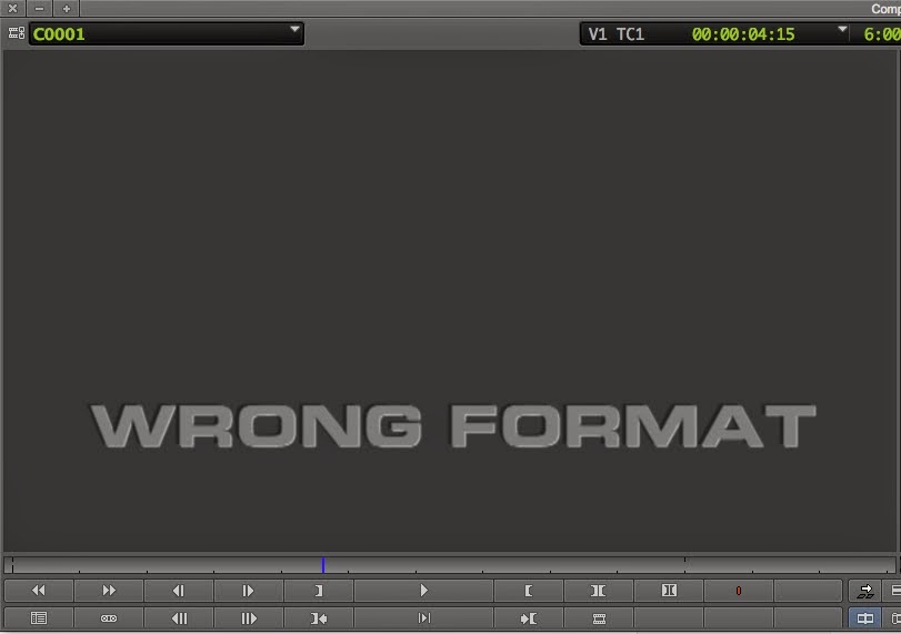 human user: Avid MC 8.3 gives me a "Wrong Format" error when AMA ...