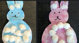 ARIEL: Craft - Cotton Ball Bunnies