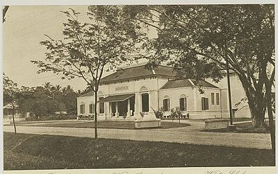 1879 Club house of the Witte Societeit, Medan ~ Tembakau Deli