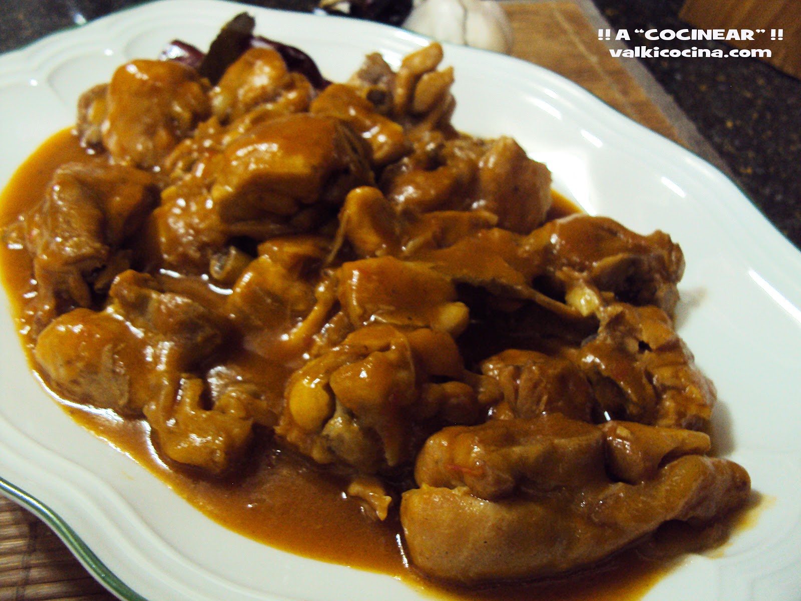 POLLO DE CORRAL EN SALSA ( GUISADO EN OLLA RÁPIDA ) | ¡¡A COCINEAR ...