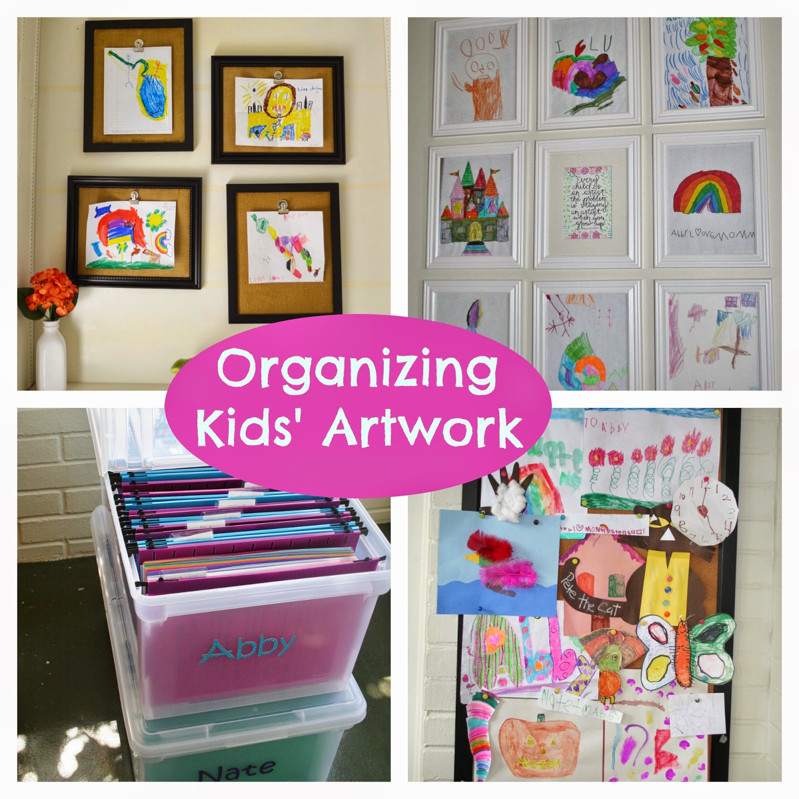 Organizing Plus 123: Reader Space: Organizing Kids' Artwork