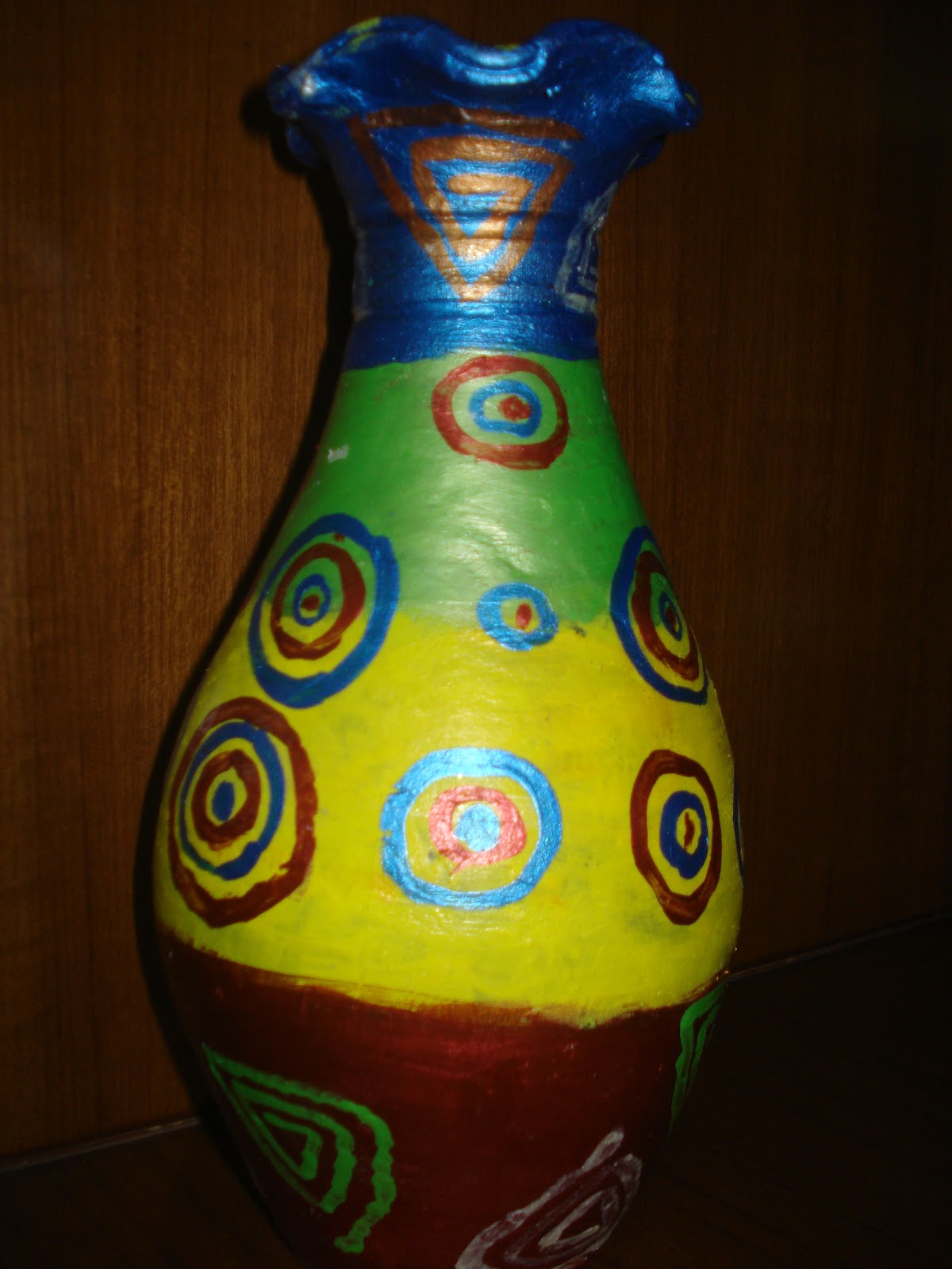 Rose n Wrap: Pot Decoration by my sweet little Student