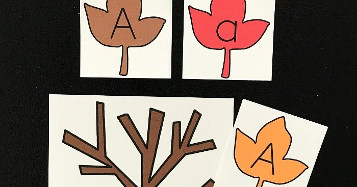 FREE Fall Leaf Alphabet Letters Match