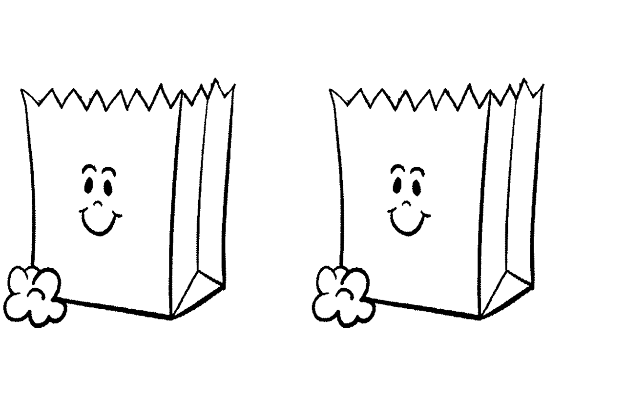 Modelo De Saco De Pipoca Para Imprimir