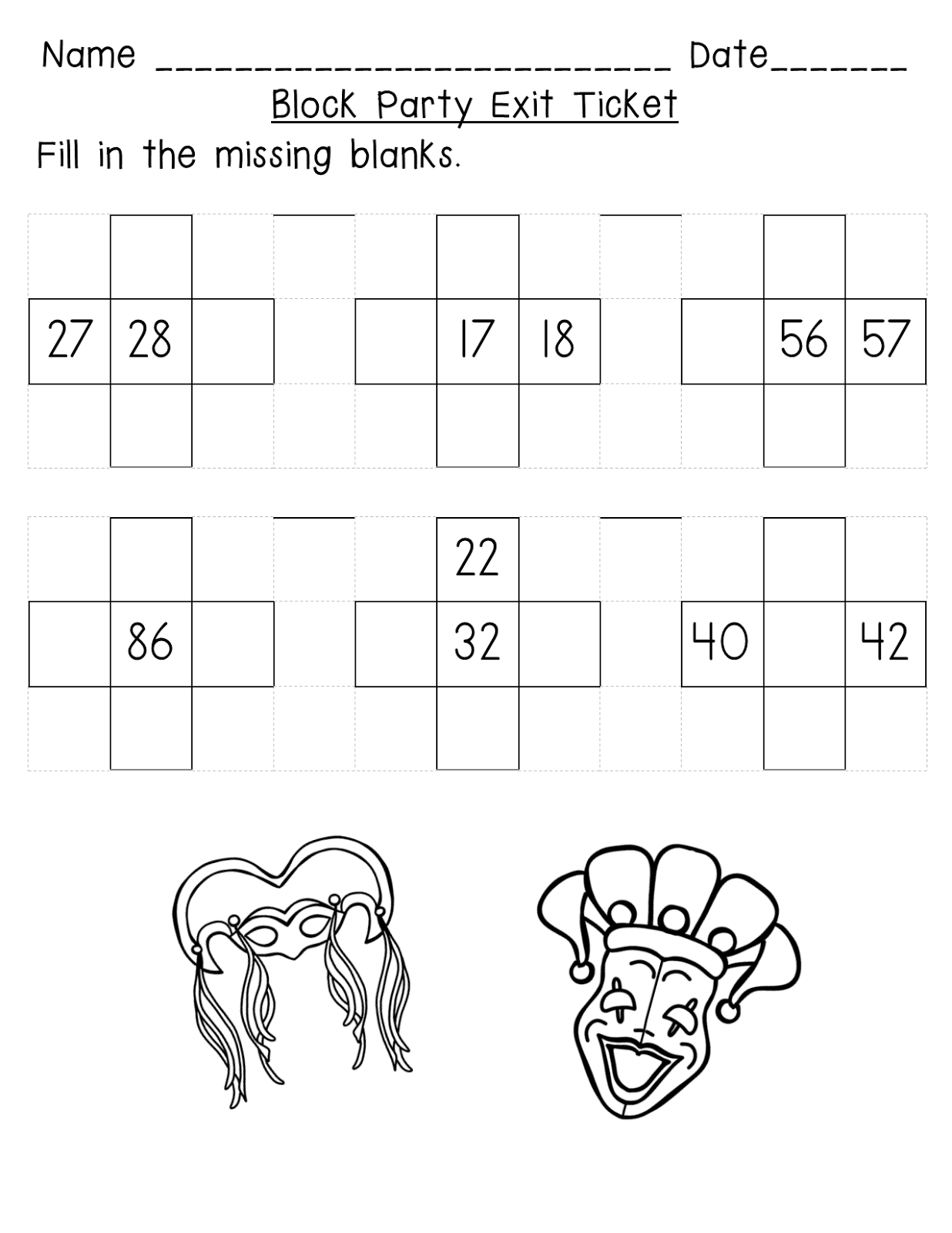 Mardi Gras Madness!!!!!!! Math mini unit on Ten More and Ten Less ...