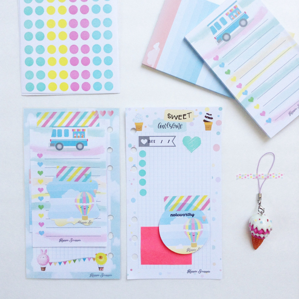 Happiness is Scrappy: Setting Up Planners With Happie Scrappie Planner Kit