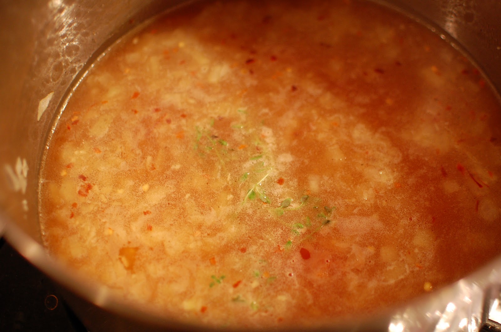 Reckless Abandon: Steamed Mussels in a White Wine Saffron Broth