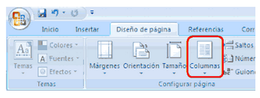 Tecnología e Informática en Linea: Word Basico: TEXTO EN COLUMNAS