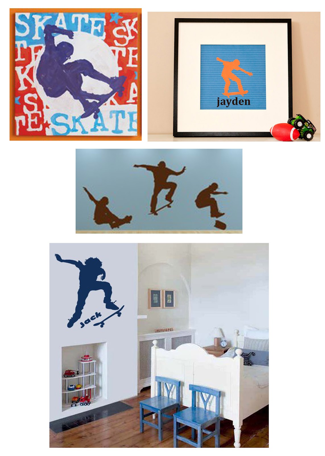 The Ray's: Skateboard Theme Room Project