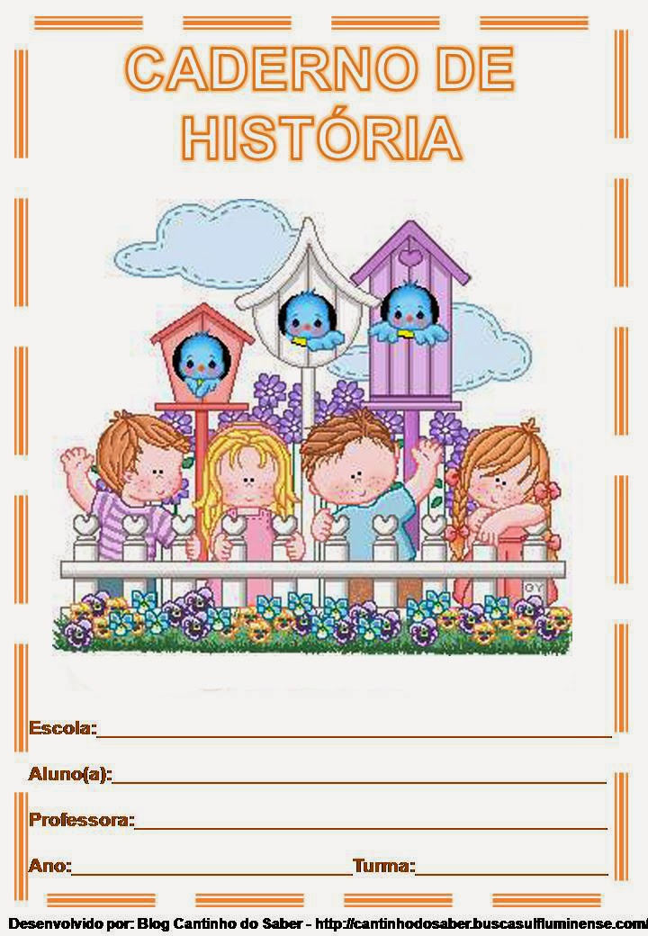 Educar X: Capas para caderno de história