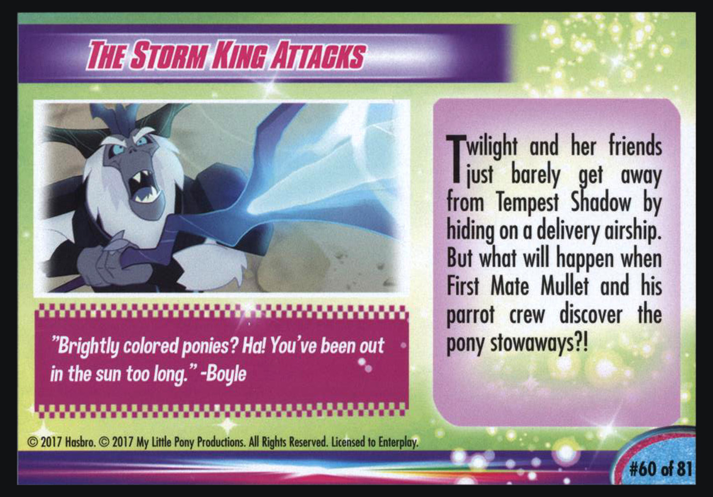 My Little Pony The Storm King Attacks MLP the Movie Trading Card | MLP ...