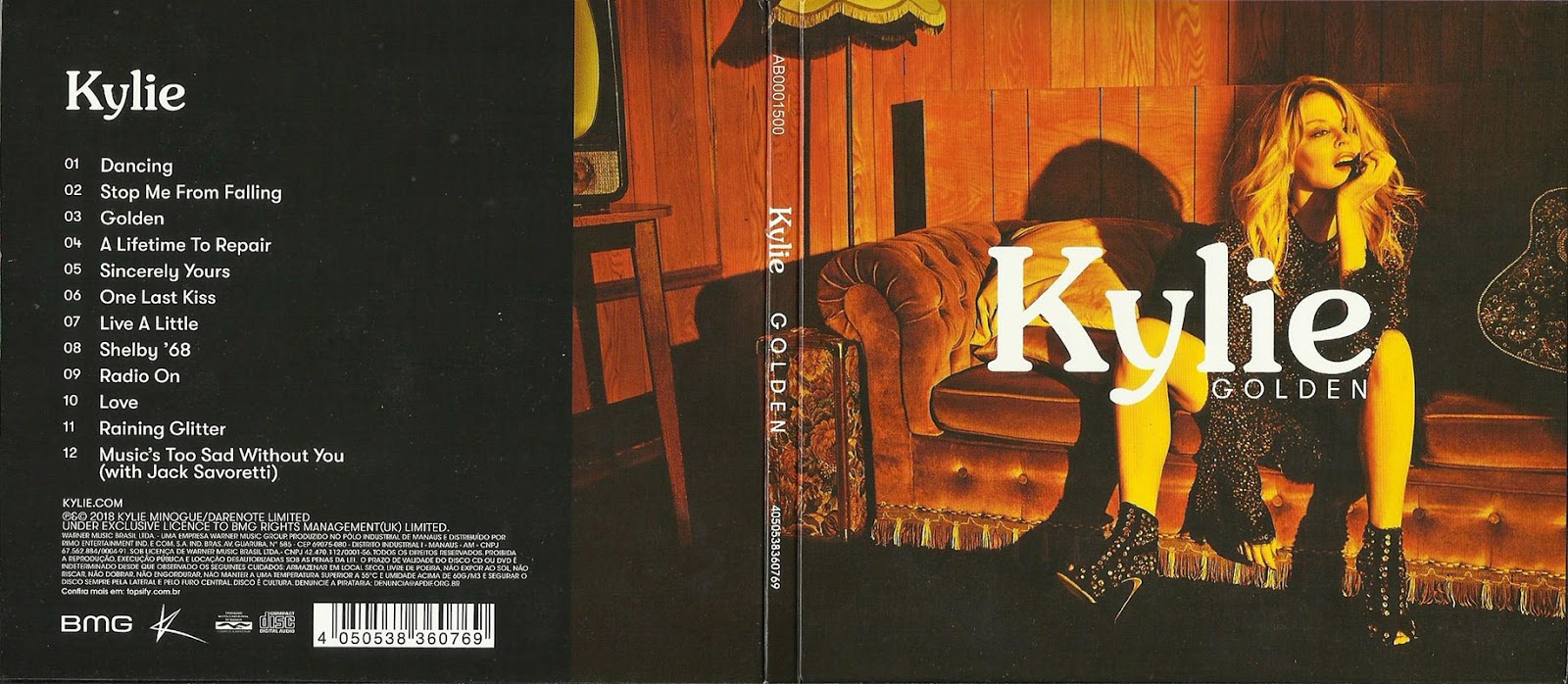 Encarte: Kylie Minogue - Golden - Encartes Pop