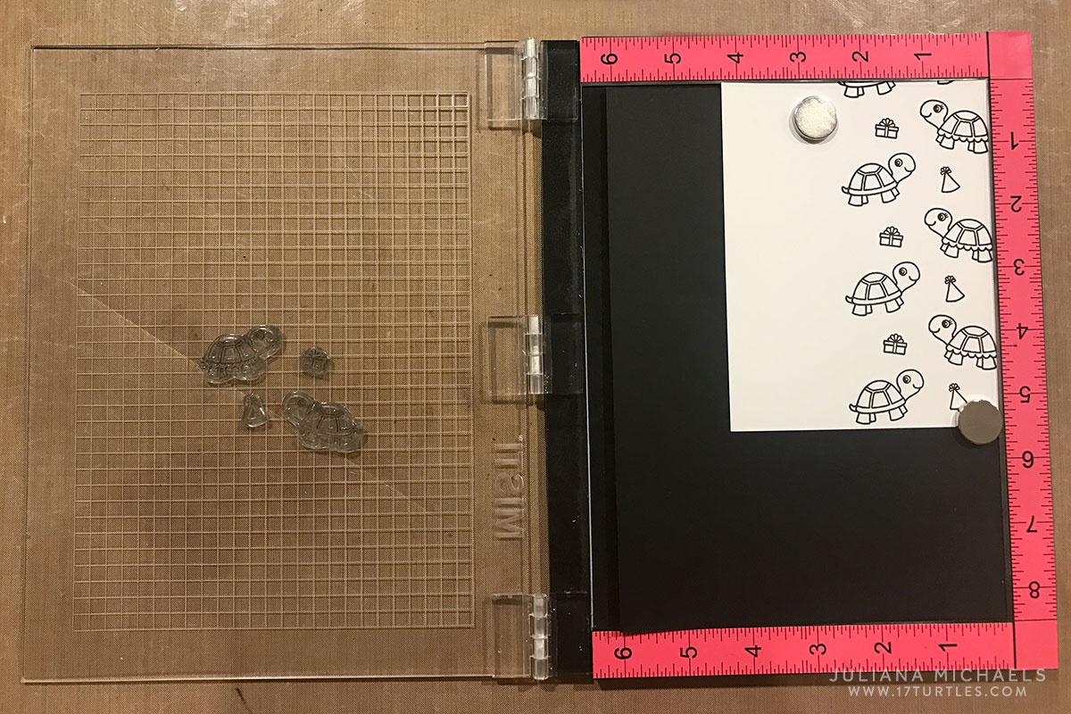 Stamping with the Back of your Clear Stamps | Sunny Studio Turtley ...