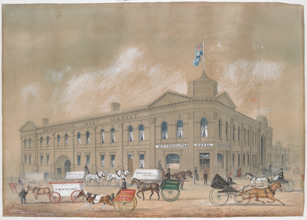 The Metropolitan Meat Market, North Melbourne - 17 August 1893 by ...