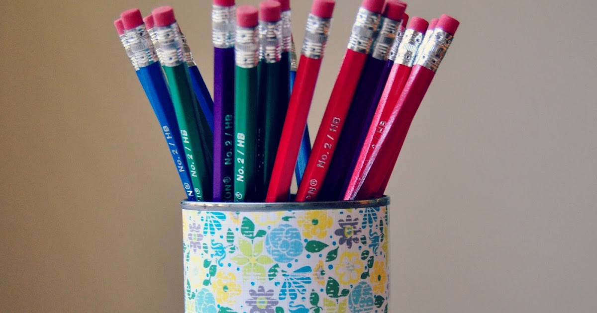 Inspirations by D: How to Make a Pencil Holder Using a Can
