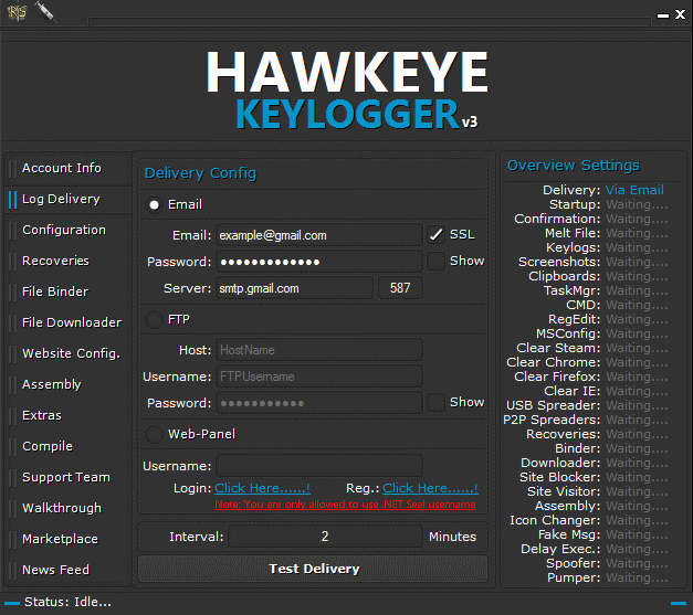 Hawkeye Keylogger - QuanTran's Library