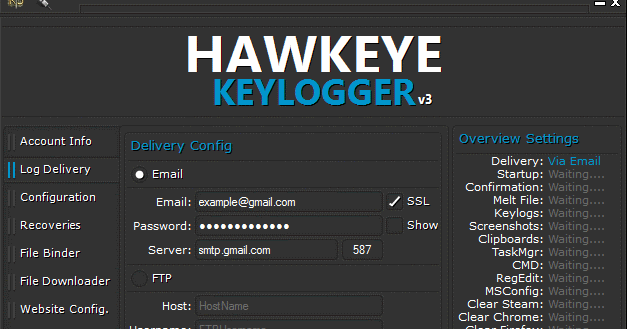 Hawkeye Keylogger - QuanTran's Library