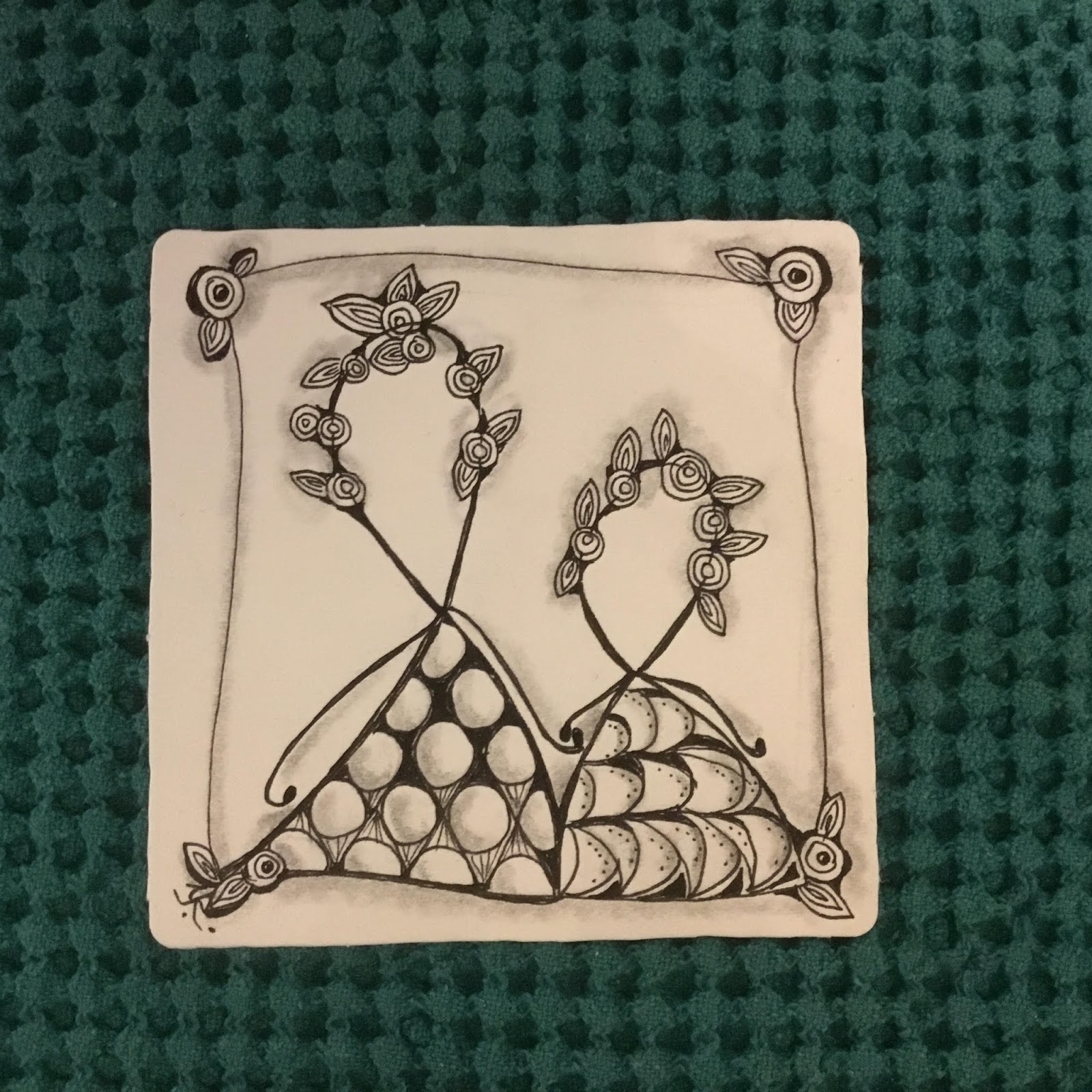 Tickled To Tangle: "It's a String Thing" #242 Tiles