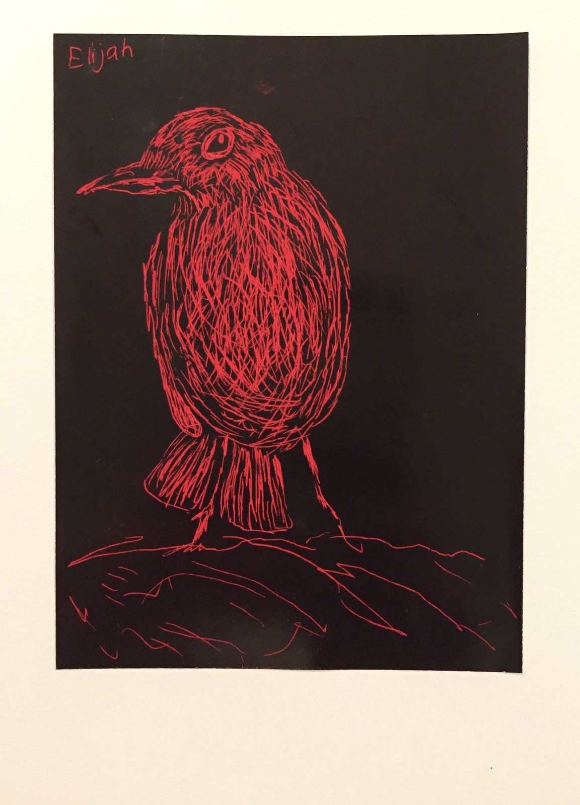 Doodlebug Dabblings: Scratch Art birds