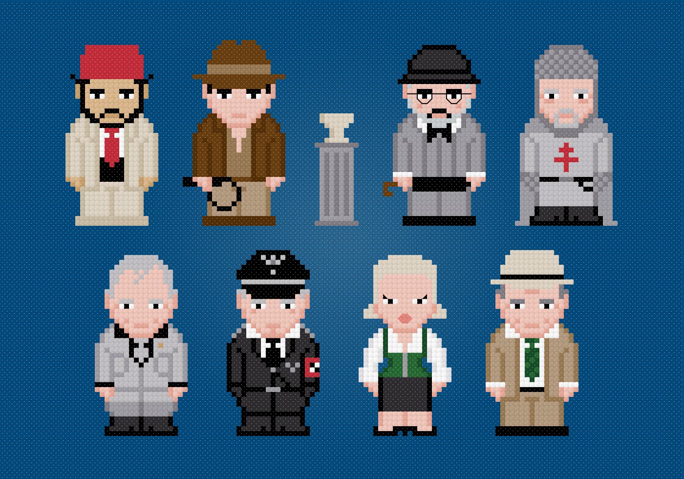 Cross-Stitch Patterns from PixelPower: Indiana Jones and the Last ...