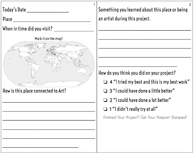 The Artsy Fartsy Art Room: 3rd Grade Passports (2015)