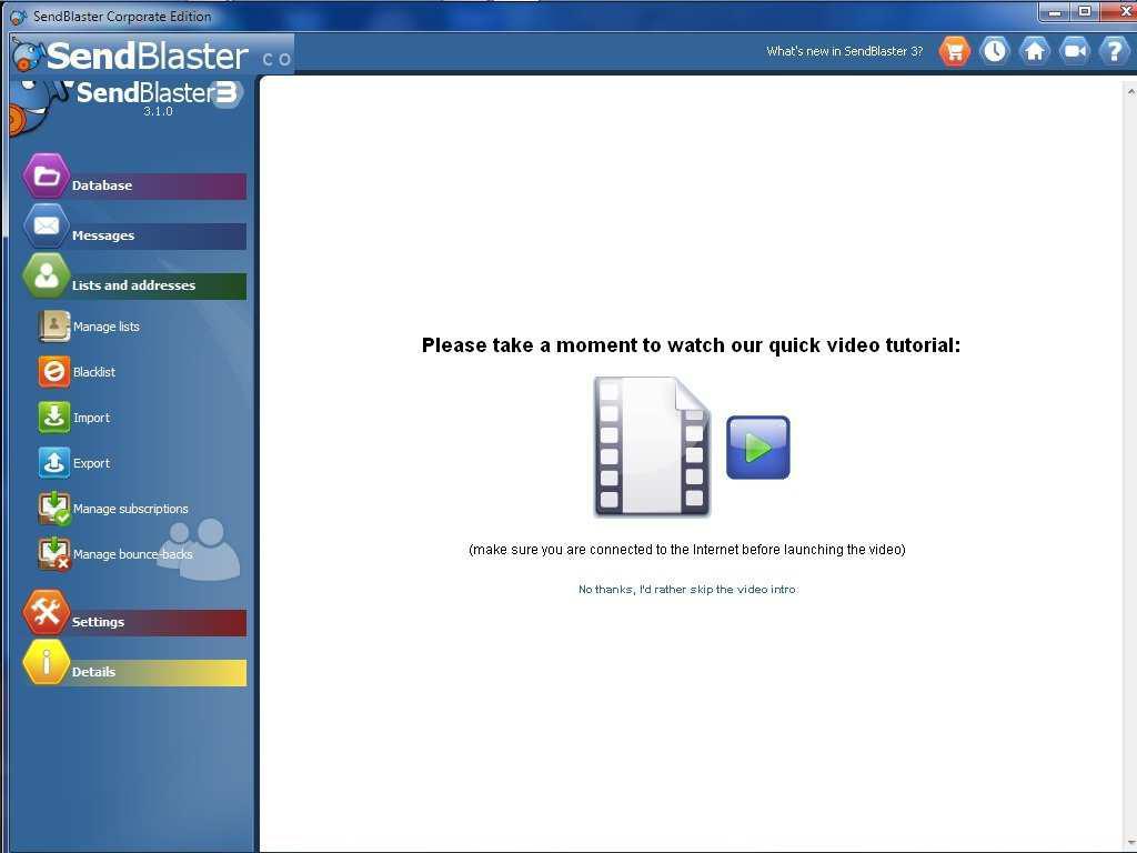 Instalasi Software Email Massal SendBlaster 3 | Indonett.com