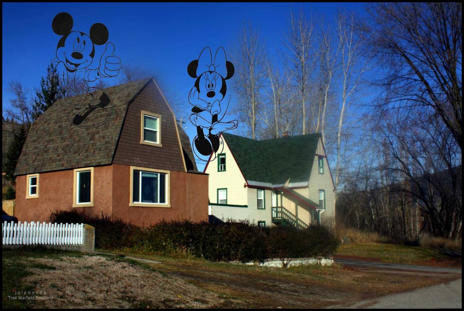 Trail Warfield Rossland: Mickey Mouse Houses