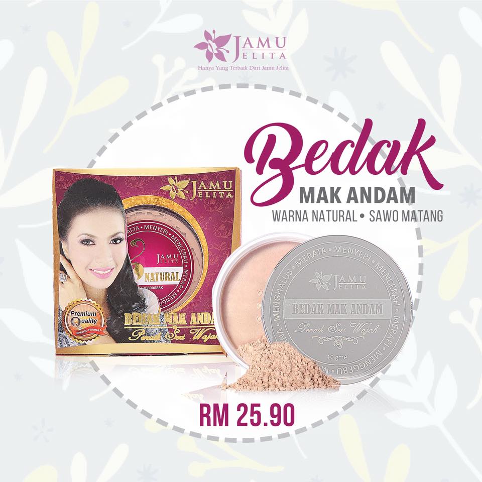 BEDAK MAK ANDAM JAMU JELITA | BEAUTY KIOSK