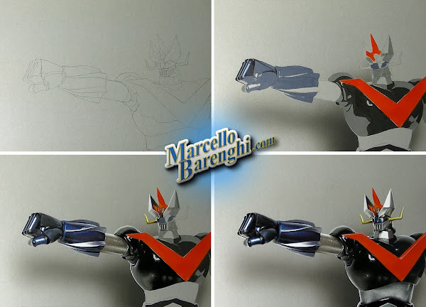 Great Mazinger Drawing - Marcello Barenghi