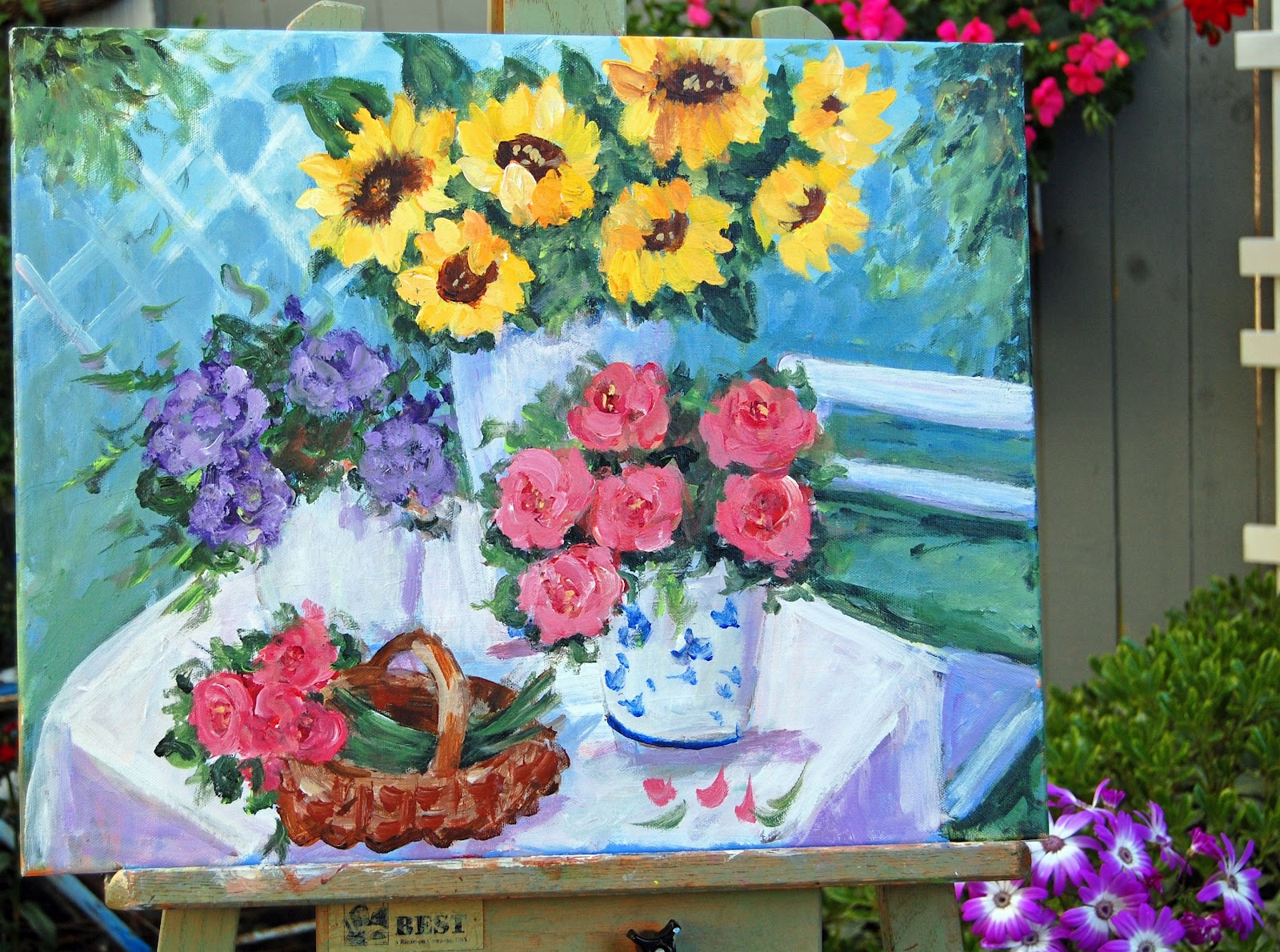 My Painted Garden: Celebrating Spring With Art In The Garden