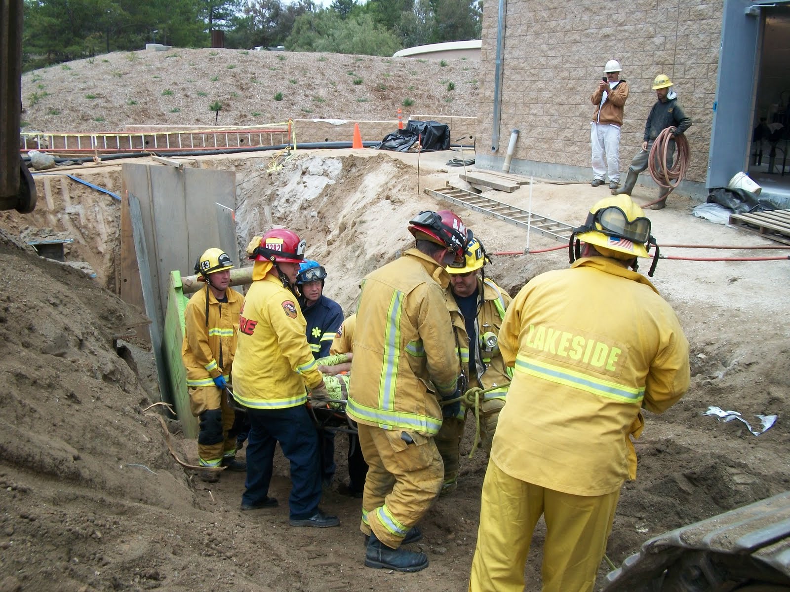 Lakeside Fire District: Lakeside Units Assist with Trench Rescue