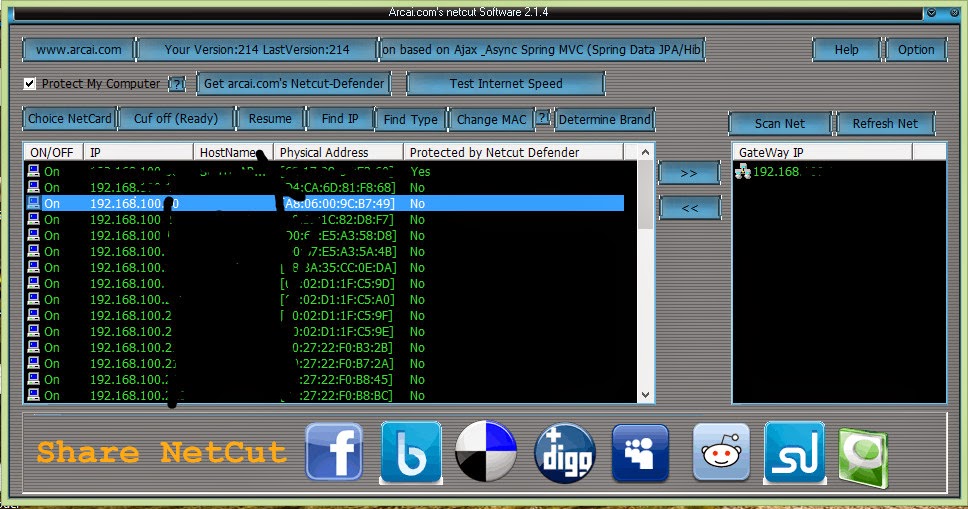 IT Web 4 Shared: How to cut Internet someone with NetCut