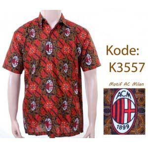 Batik Bola Ac Milan - KAOS MAK NYUS