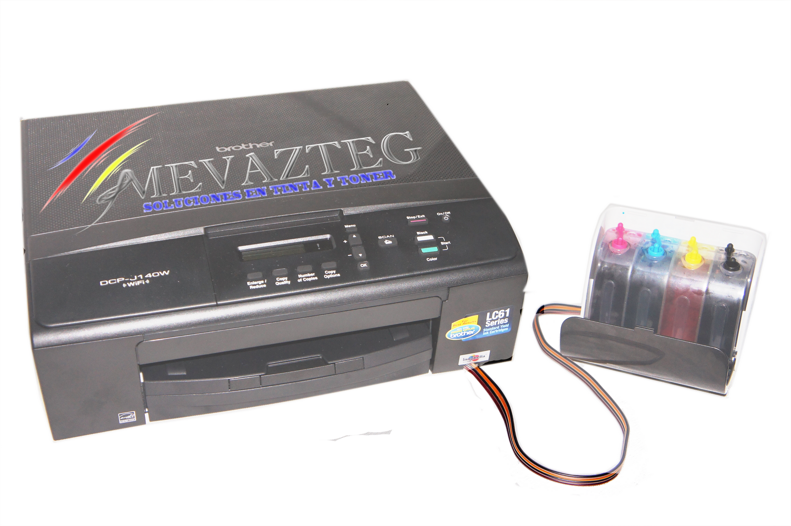 MEVAZTEG: BRTHER DCP-J140 CON SISTEMA DE TINTA CONTINUA