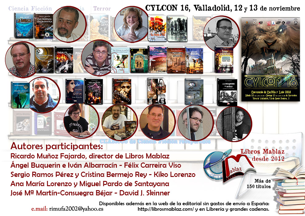 Editorial Libros Mablaz. Todos los géneros. : Hemos estado en Cylcon 16 ...