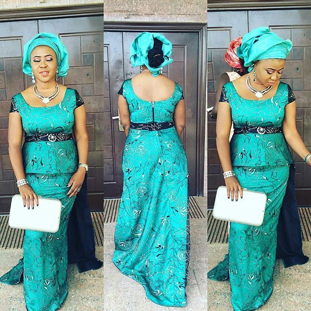 Latest Aso Ebi Styles For Beautiful Ladies - DeZango